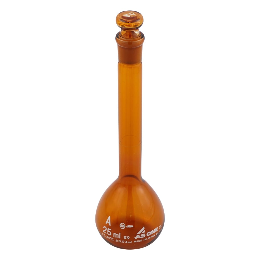 1-8564-24-24 Volumetric Flask Tea 25mL JCSS Calibration Certaificate 【AXEL GLOBAL】ASONE