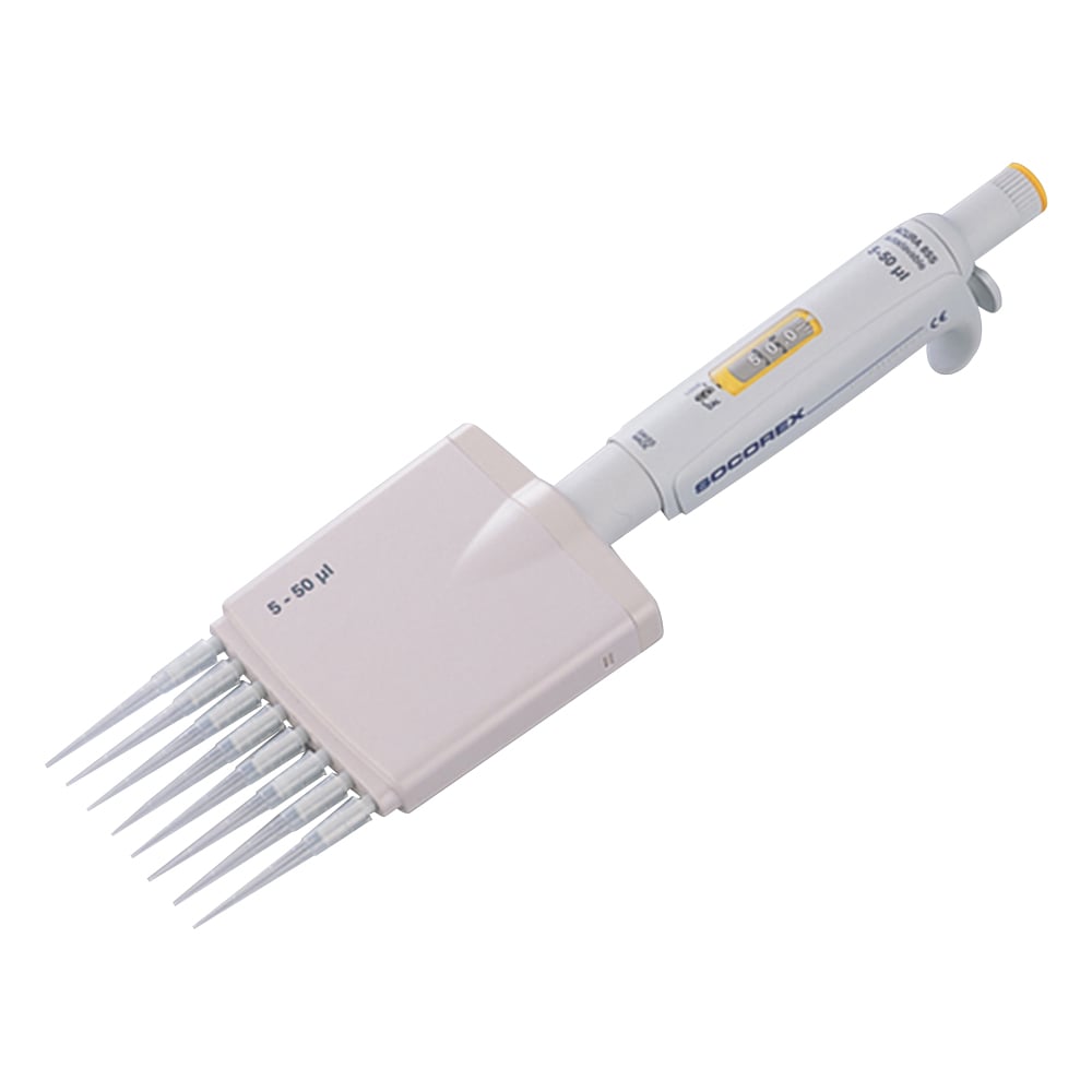 8チャンネルマイクロピペット（アキュラ）JCSS校正証明書付 855.08シリーズ ソコレックス 【AXEL】 アズワン