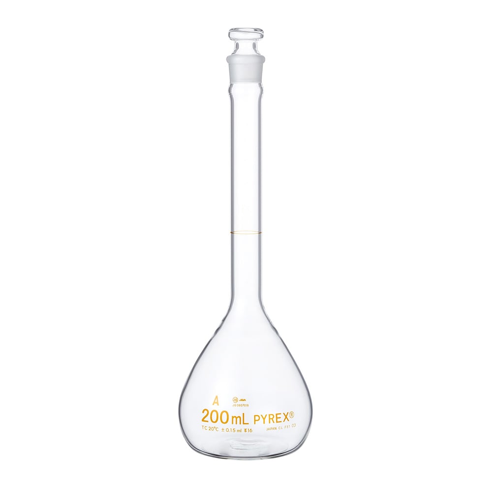 3-495-02-24 メスフラスコ（JIS規格）10mL JCSS校正証明書付 【AXEL】 アズワン