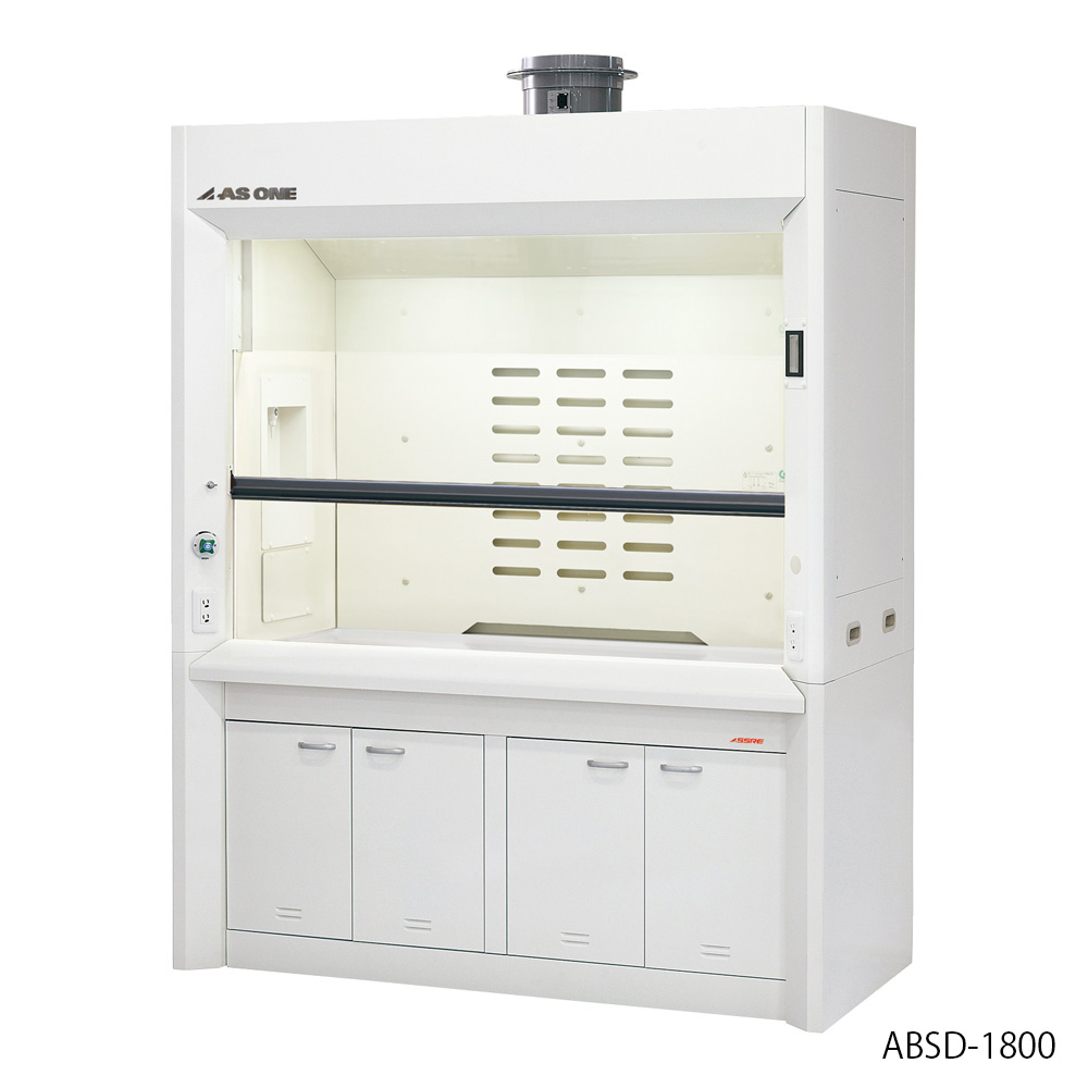 4-1187-14 Fume Hood (Cabinet Type, Epoxy Top Plate) Standard 2400 x 830 ...