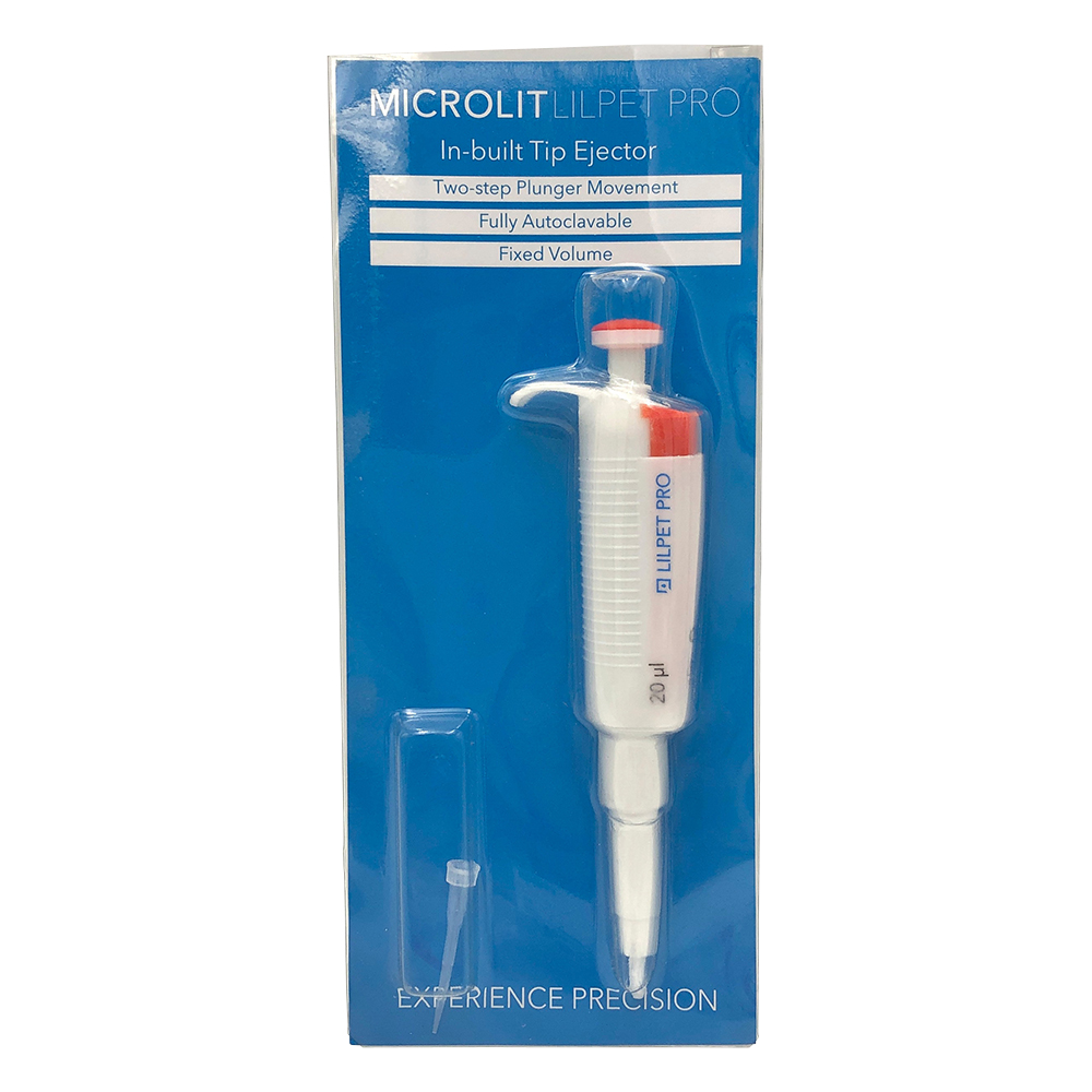4-2057-03-24 小型定量ピペット（イジェクタ付き） 20μL JCSS校正証明書付 LILP-20 【AXEL】 アズワン