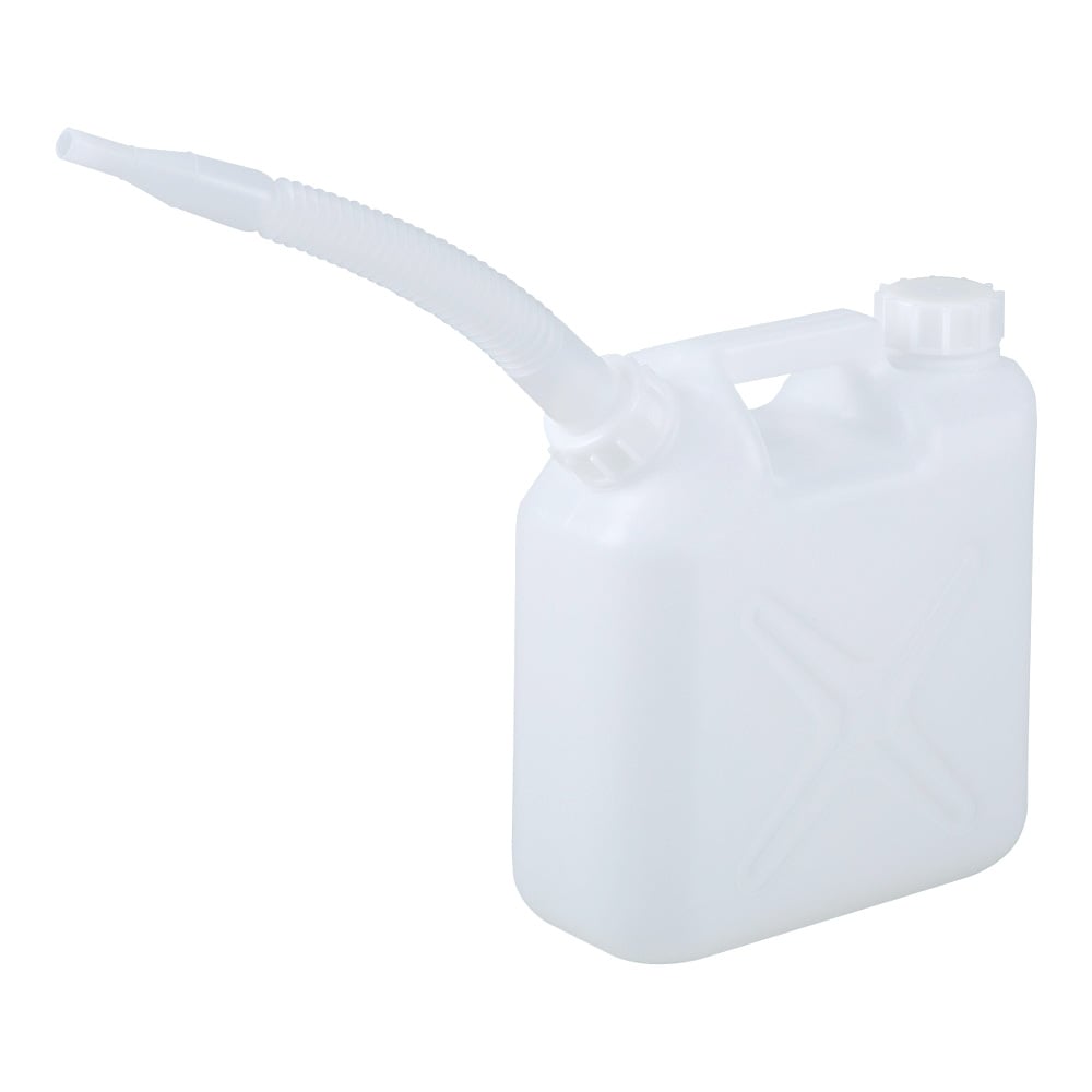 4-2155-05 廃液回収容器（チューブ接続キャップ用） 5L容器本体 2口 ジャバラノズル付 5L-BL2口 【AXEL】 アズワン