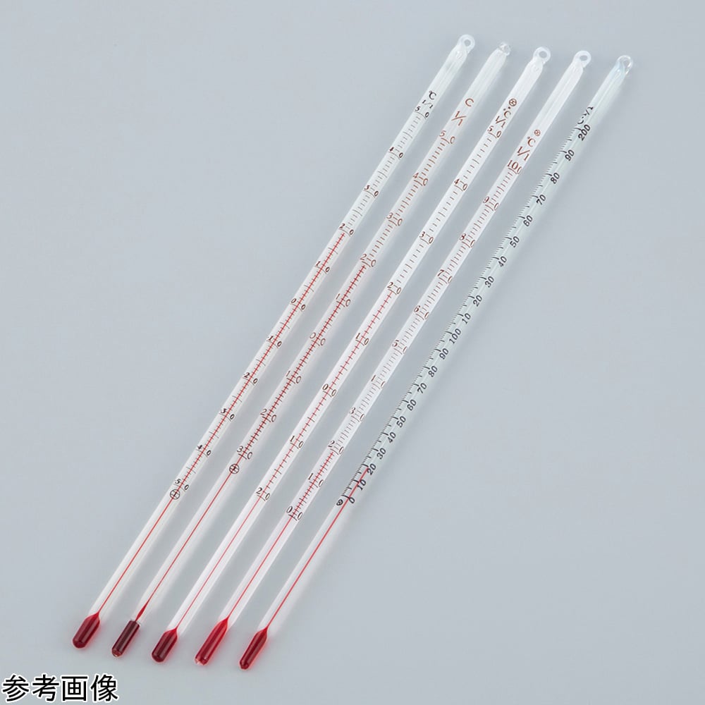 4-4614-06 Red liquid rod thermometer 0 ~ 50 degrees Celsius with report ...