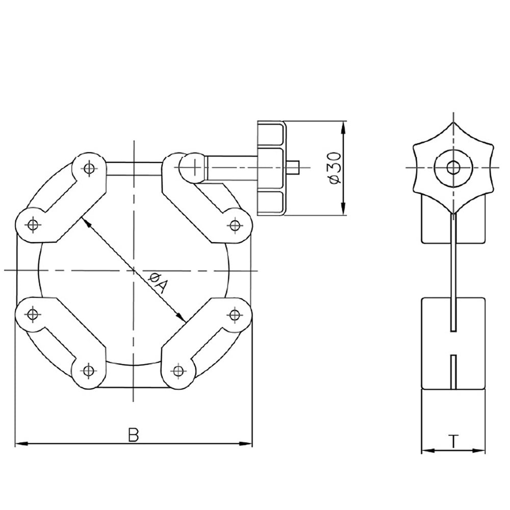 4-5088-01 NW チェーン式クランプ NW63 cp63ch 【AXEL】 アズワン