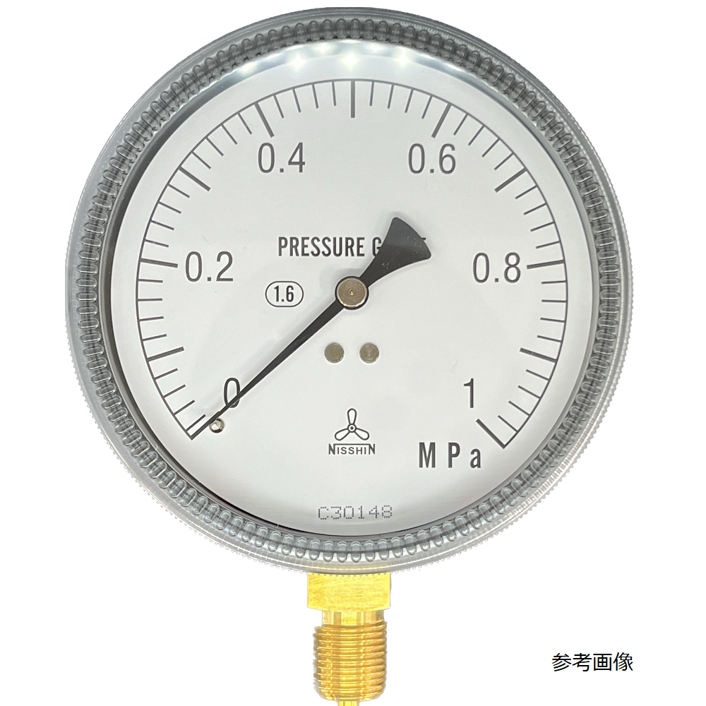 4-5718-02 汎用圧力計A形 φ100 G3／8B0.25 PA10-100A-S-G3-P0.25 【AXEL】 アズワン