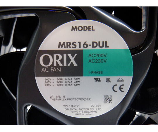 44-1208-60 【中古品】ACファン MRS16-DUL 【AXEL】 アズワン