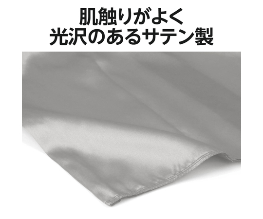 54-0099-60 ソフトサテン ワンピース 銀 C 19168 【AXEL】 アズワン