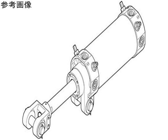 60-8840-20 Pneumatic Piston Rod Cylinder DW Series Bore: 80 mm Stroke ...