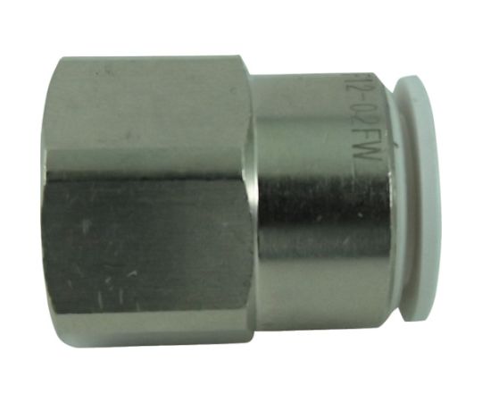 61-1900-96 ファイブフィメイルコネクタ- 白10mm・Rc3/8 F10-03FW 【AXEL】 アズワン