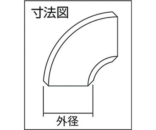 61-2844-36 G90SSGP白鋼管製エルボショート90°100A G90S-SGP-100A 【AXEL】 アズワン