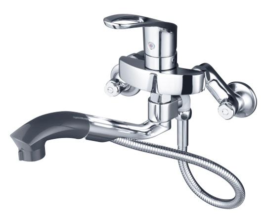 [取扱を終了した商品です]シングルシャワー付混合栓 KM5000シリーズ KVK 【AXEL】 アズワン