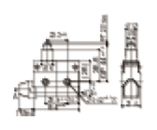 62-8848-80 MLミニリミットスイッチ 長プッシュプランジャ AZ7110 【AXEL】 アズワン