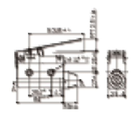 [現在受注を停止している商品です]MLミニリミットスイッチ ヒンジレバー AZ7120 62-8848-81 【AXEL】 アズワン