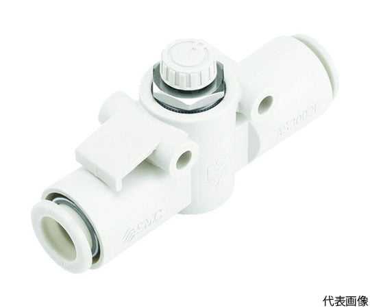 63-2179-12 ワンタッチ管継手付スピードコントローラ インラインタイプ クリーン 10-AS1002F-04-J 【AXEL】 アズワン