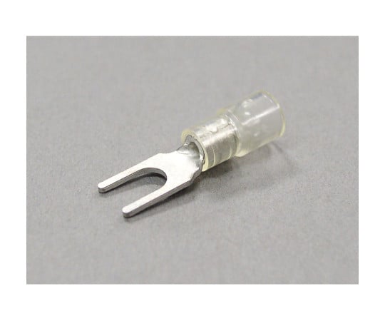 63-2566-30 環境配慮形絶縁被覆付Y形端子 100個入 TMEX1.25Y-4M-CLR 【AXEL】 アズワン