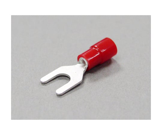 63-2566-30 環境配慮形絶縁被覆付Y形端子 100個入 TMEX1.25Y-4M-CLR 【AXEL】 アズワン