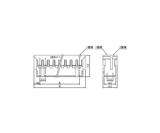 63-3094-85 基板対電線接続圧着コネクター ハウジング12極（10個入） PHDR-12VS*10 【AXEL】 アズワン