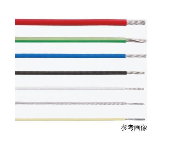 63-4837-47 フッ素樹脂ケーブル 白 28 AWG UL10516 AWG28 WHITE 【AXEL】 アズワン