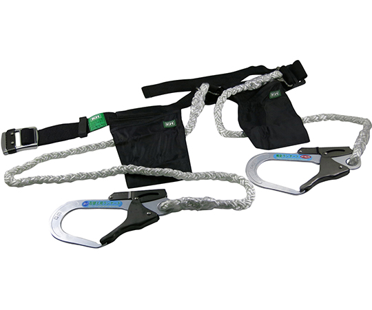 [取扱を終了した商品です]二丁掛 安全帯 ロープ式 タフスチール φ13 八ッ打 WS138-K 63-5419-02 【AXEL】 アズワン