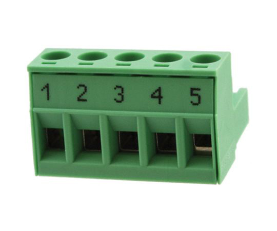 64-1300-50 基板用端子台 COMBICON MSTBシリーズ 5mmピッチ 5極 緑 1826681 【AXEL】 アズワン