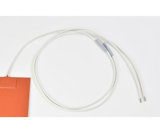 64-5215-76 【シロキサン対策品】シリコンラバーヒーター 【両面テープ付き、リード線延長3m】100V 40W 25mm×200mm ...
