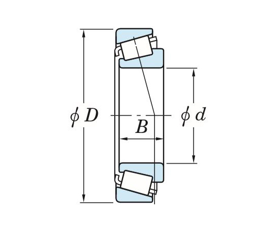 64-7975-37 Tapered roller bearings [32007] EA966LB-007 【AXEL GLOBAL】ASONE