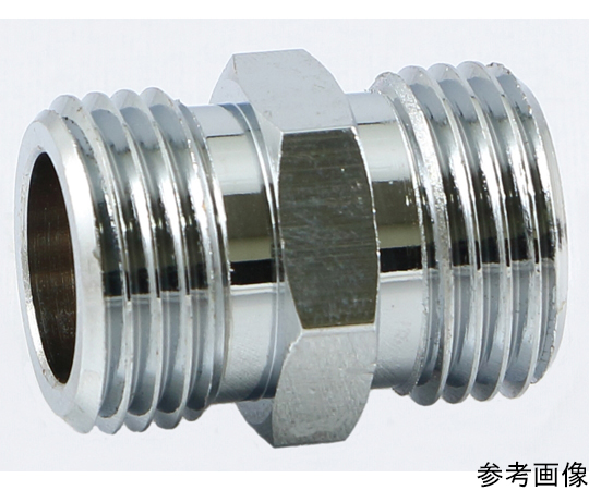 65-0502-39 フレキ用中間ニップル 黄銅製 PF3/4×PF3/4 PN-2066 【AXEL】 アズワン