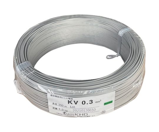 65-2033-24 KV0.3 機器用ビニル電線 桃 200m KV0.3SQ-12-200M 【AXEL】 アズワン