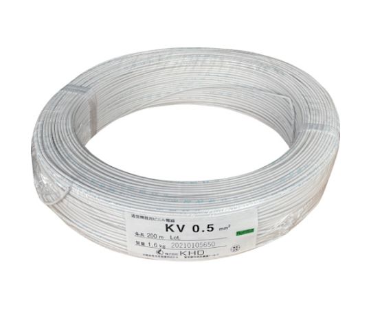 65-2033-27 KV0.5 機器用ビニル電線 青 200m KV0.5SQ-02-200M 【AXEL】 アズワン