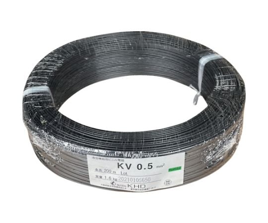65-2033-27 KV0.5 機器用ビニル電線 青 200m KV0.5SQ-02-200M 【AXEL】 アズワン