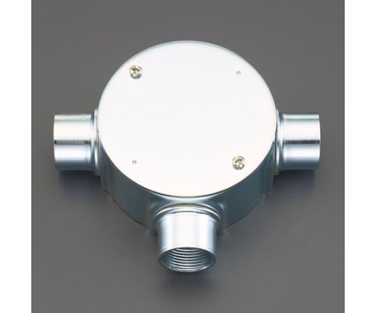 丸形露出ボックス（3方出/薄鋼用） EA940CSシリーズ 【AXEL】 アズワン