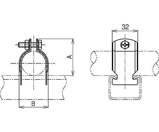 65-2907-85 Duct Clip molten zinc Z-DC76BP 【AXEL GLOBAL】ASONE