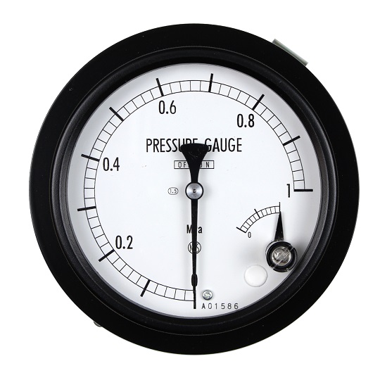 マイクロスイッチ接点付圧力計（100Φ） 検査証明書付 JM16-131シリーズ 長野計器 【AXEL】 アズワン