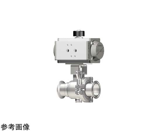 65-5540-94 パッキンEPDM エアー駆動2方ボールバルブ 複作動 3.1kg 316L-2BM-PW-EPDM 1.5S 【AXEL】 アズワン