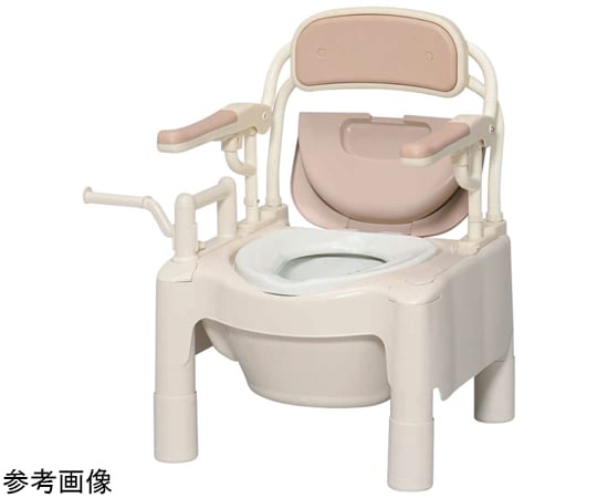 65-5675-84 ポータブルトイレ FX-CPはねあげ 暖房便座 トランスファーボード付 870-092 【AXEL】 アズワン