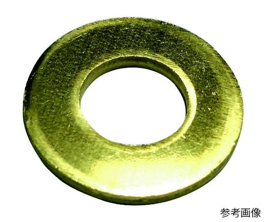 65-6157-88 ワッシャー JIS 真鍮 M3 WJ-BR-3 【AXEL】 アズワン