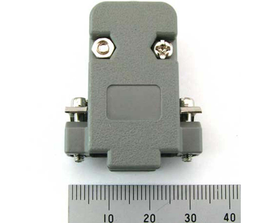 65-8879-50 D-subカバー ミリネジ 9pin 灰 5個入 PH-09G-mm-5P 【AXEL】 アズワン