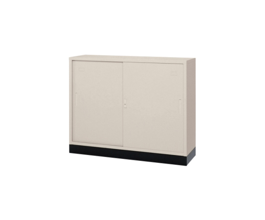 65-8890-29 書庫 D400mm ニューグレー スチール引違い H880mm W1200 43SS-TNG 0114-3670 【AXEL】 アズワン