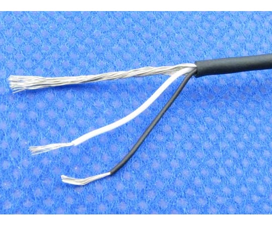 細径シールドケーブル 2芯 0.07SQ KPPV-SW 13/0.08x2Cシリーズ フジクラ 【AXEL】 アズワン