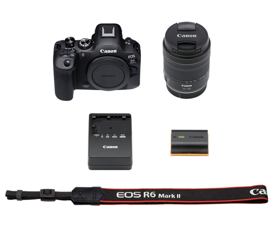 65-9147-16 EOS R6 Mark II RF24-105 IS STM レンズキット EOS R6mark2-24105ISSTMLK 【AXEL】 アズワン