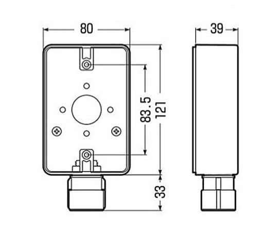 65-9314-01 [PF16用] 防水ｺﾝｾﾝﾄ用スイッチボックス EA940CP-62 【AXEL】 アズワン