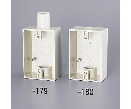 65-9314-04 露出ボックス（1・2方出/防水コンセント用 [VE16・22用] EA940CS-179 【AXEL】 アズワン