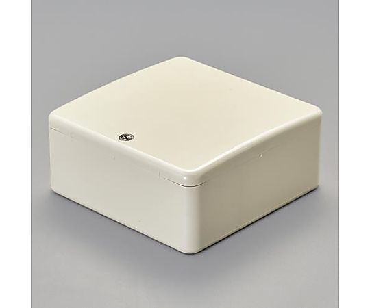 65-9317-37 中形四角アウトレットボックス（浅型/ノック無/ベージュ） EA947HB-3 【AXEL】 アズワン