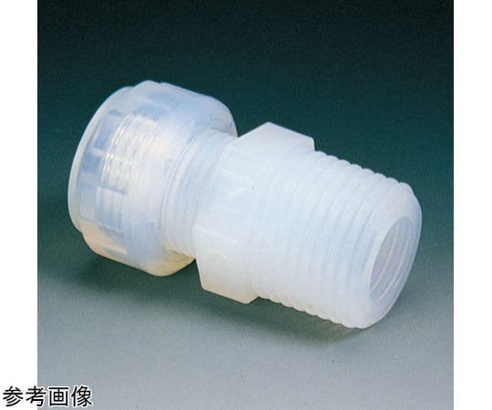 65-9345-02 PFA メイル・コネクター（貫通穴タイプ）SFH-3/8-R3/8BT NR1067-010 【AXEL】 アズワン