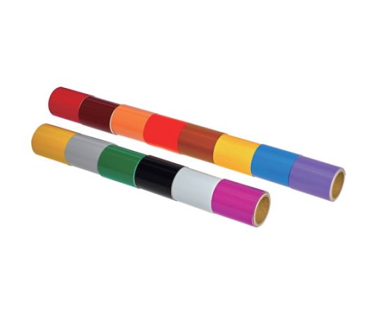 65-9713-02 配管識別テープ 赤（7.5R4/15）50MM幅X1M RAH-501S 【AXEL】 アズワン