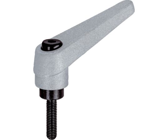 65-9738-44 クランプレバー シルバー オネジ M8 ねじ長32 TCMRS8-32 【AXEL】 アズワン