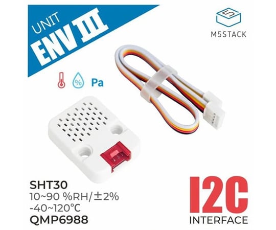 67-0396-19 M5Stack用温湿度気圧センサユニットVer.3（ENV III） M5STACK-U001-C 【AXEL】 アズワン