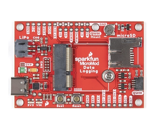 67 0423 16 Sparkfun Micromod Data Logging Carrier Board Dev 16829 【axel】 アズワン 