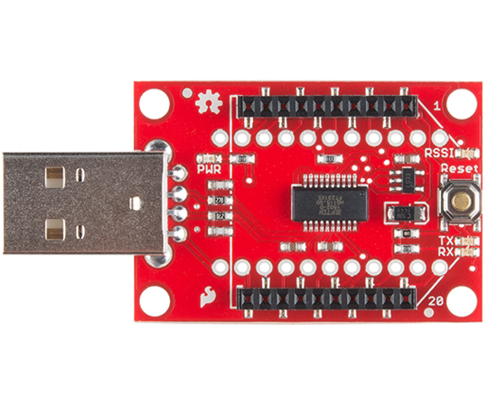 67-0455-61 SparkFun XBee Explorer Dongle WRL-11697 【AXEL】 アズワン