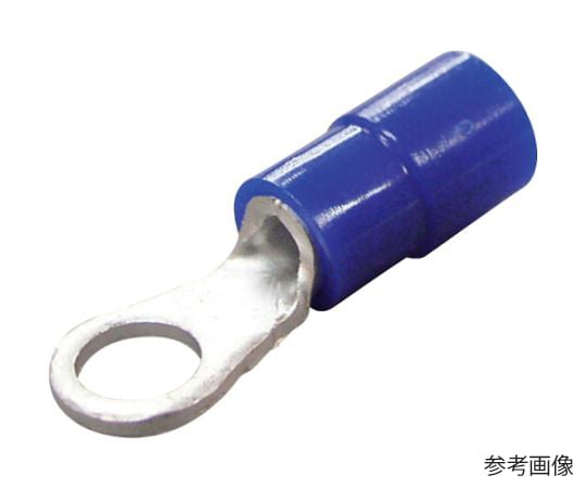 67-2223-43 環境配慮形絶縁被覆付圧着端子 R形（100P） TMEX 2-4S-YEL 【AXEL】 アズワン